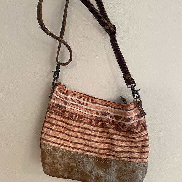Myra Bag | Bags | Myra Bag Brown And Tan Crossbody Bag With Vintage ...